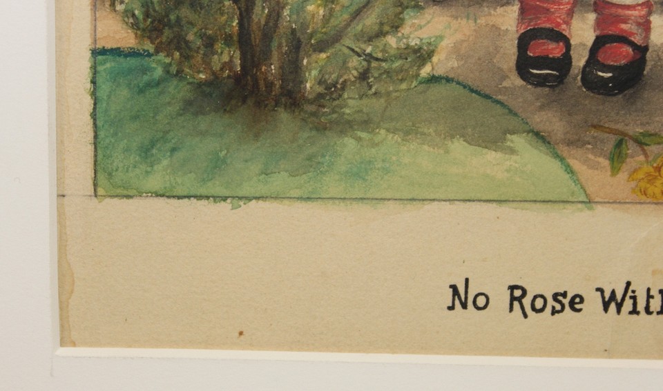 GRACE DRAYTON- NY Illustrator-2 Signed Mixed Media Paintings-Children ...