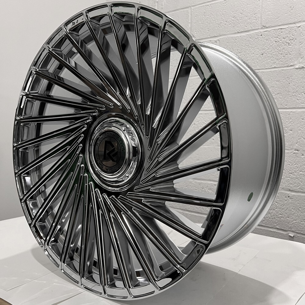 4 RF2 20 inch STAGGERED Chrome Rims fits MITSUBISHI EVO 7/8/9 WI | eBay