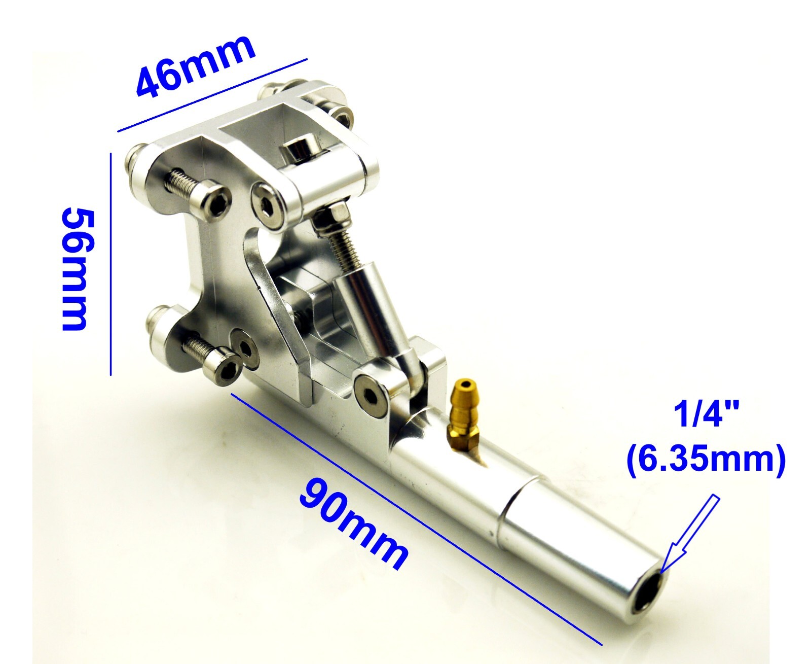 95mm Alloy Stinger Drive Strut for 1/4" Flex Shaft Cable for RC Model ...