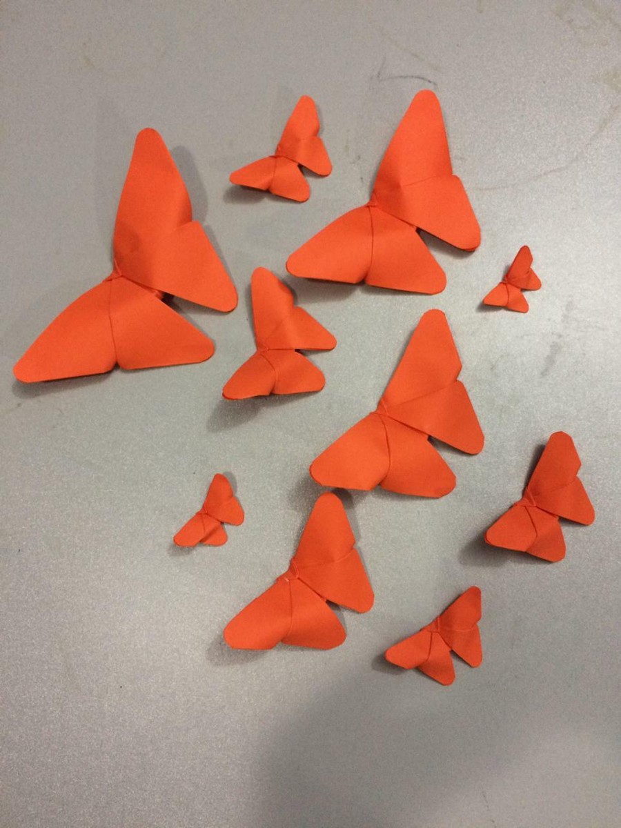 Origami Butterfly 3d