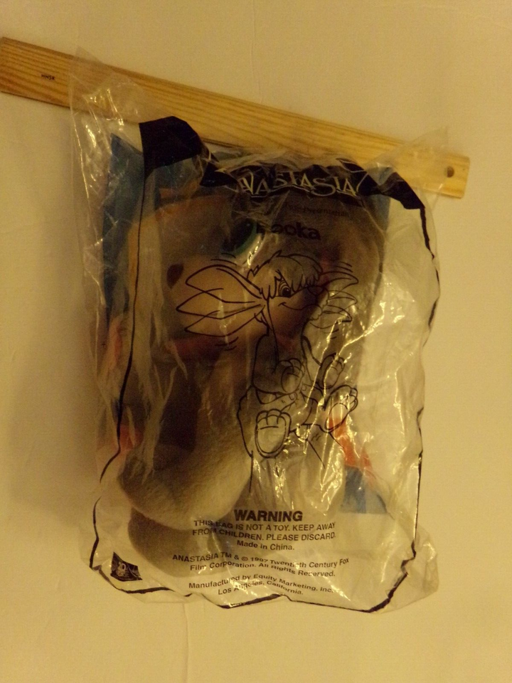 Disney Fox 1997 Anastasia Pooka Puppy Dog Flapping Ears 8" Plush Equity ...