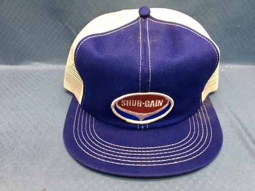 Vintage Shur-Gain Feeds Snapback USA Made K Brand Products Hat AG ...