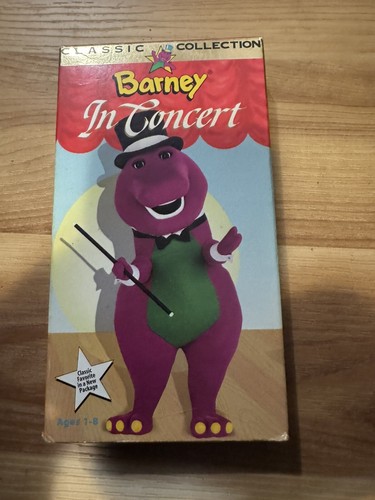 Barney Friends Barney In Concert Vhs 1991 Video Tape Classic Sing