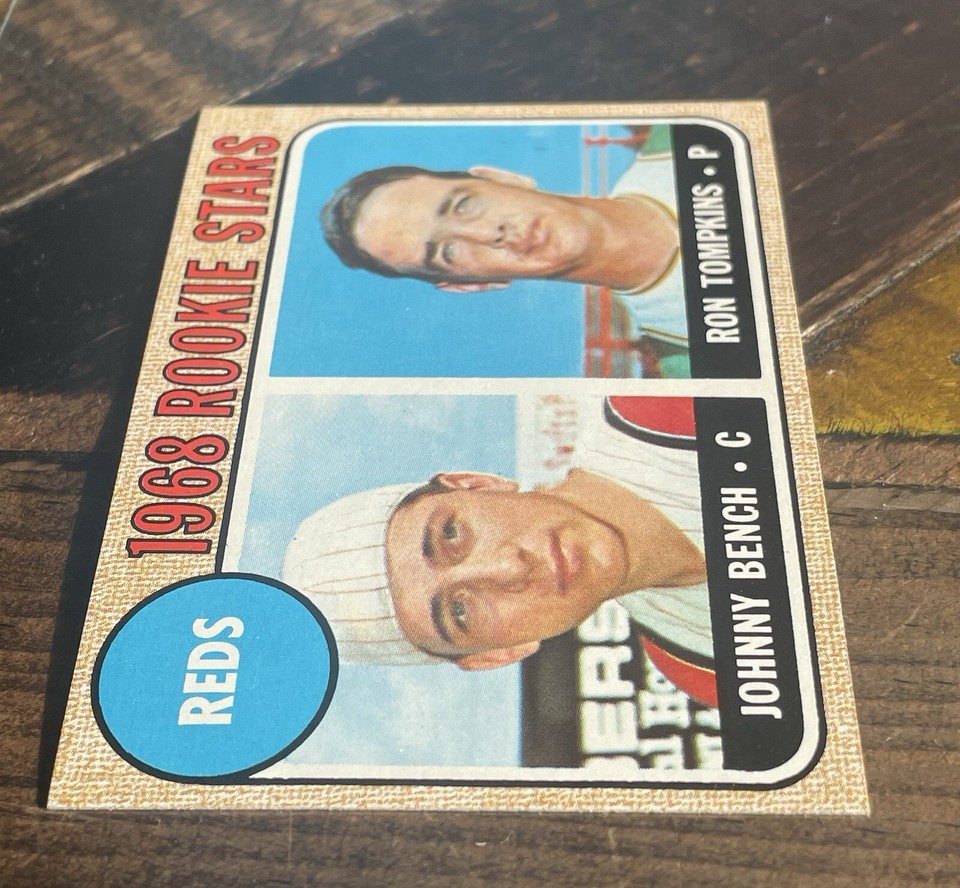 1968 Topps 1968 Rookie Stars #247 Johnny Bench Rookie Card EX NM Near ...