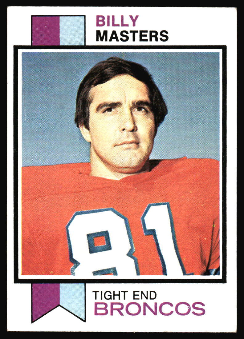 1973 Topps Billy Masters Rookie #242 Denver Broncos | eBay