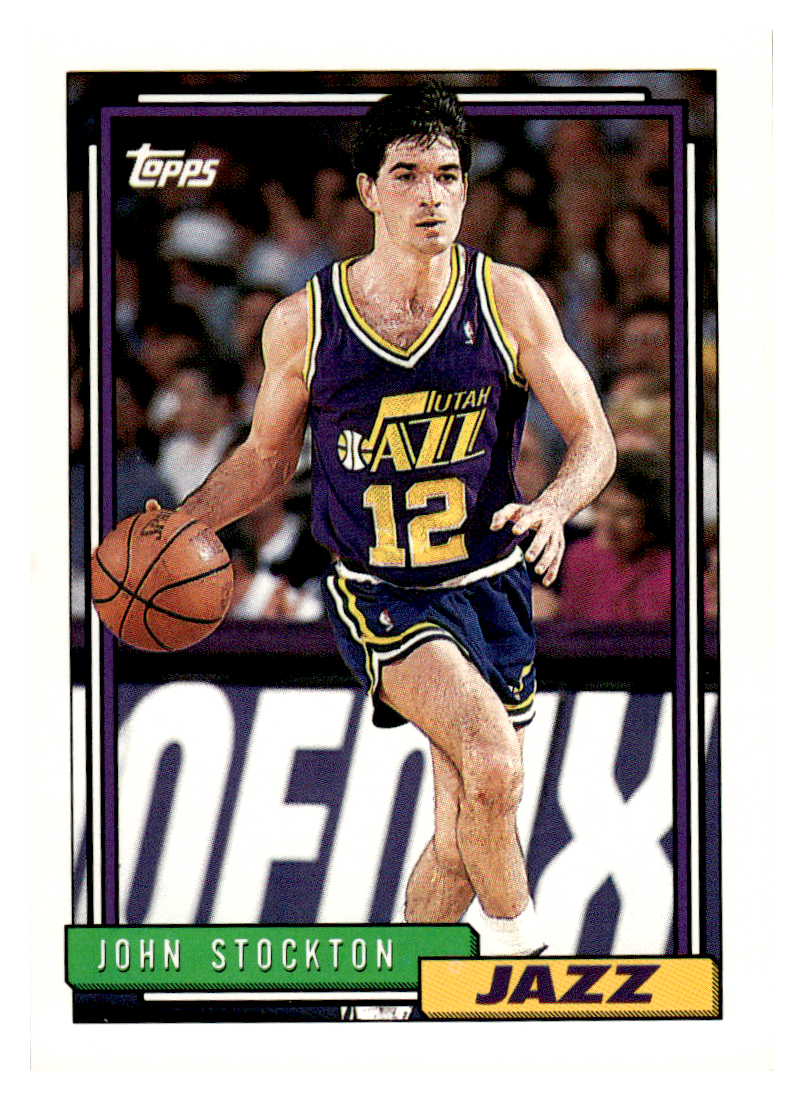 1992-93 Topps #301 John Stockton JAZZ | eBay