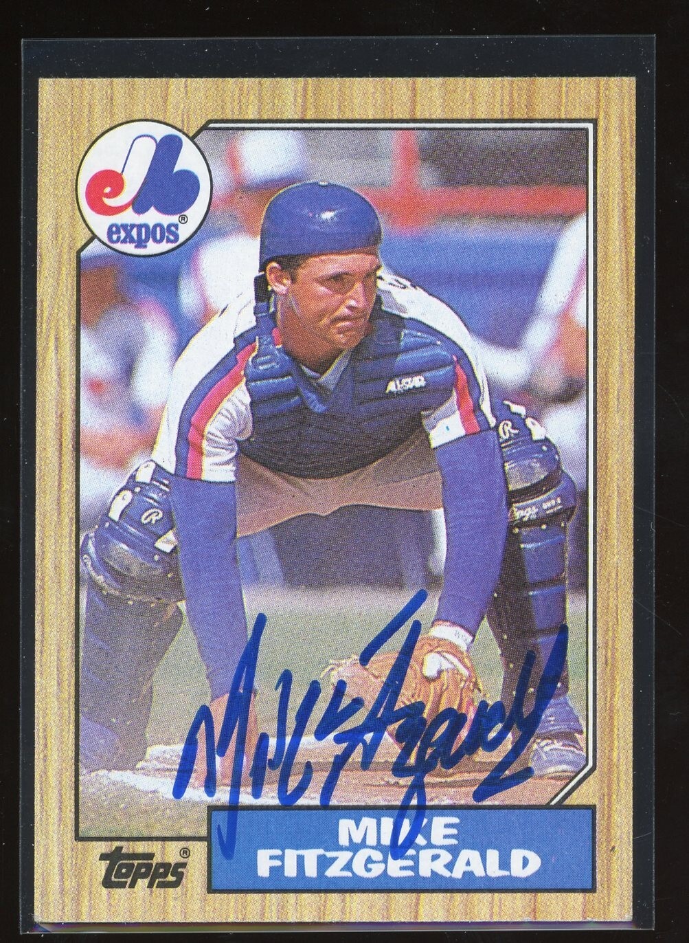 1987 Topps MIKE FITZGERALD Signed Card autograph auto EXPOS METS | eBay
