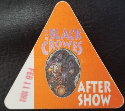 THE BLACK CROWES - VINTAGE ORIGINAL CLOTH CONCERT TOUR BACKSTAGE PASS ...