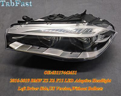 63117442651 OEM 2016-2019 BMW X5 X6 M F15 F16 Left Driver LED Adaptive ...