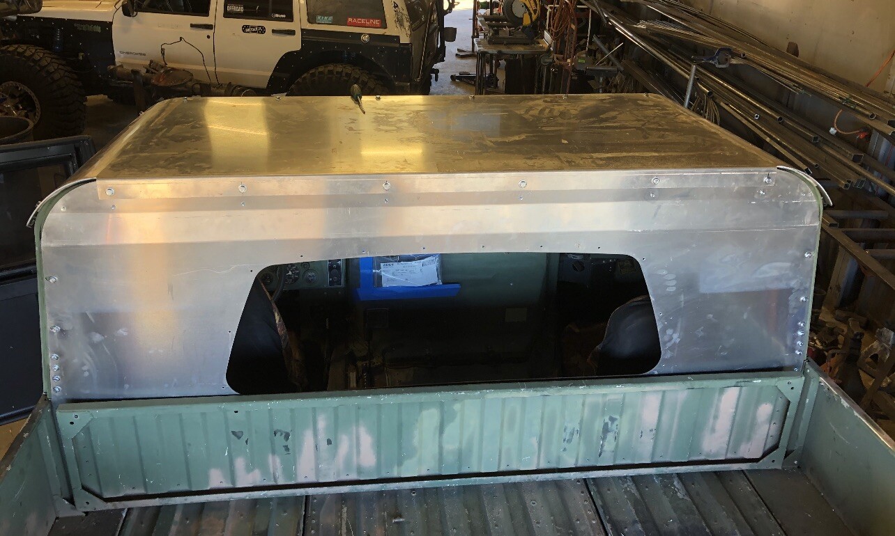 MILITARY 2 MAN HARD TOP ROOF 1/8” ALUMINUM TWO PASSENGER, FITS HUMVEE ...