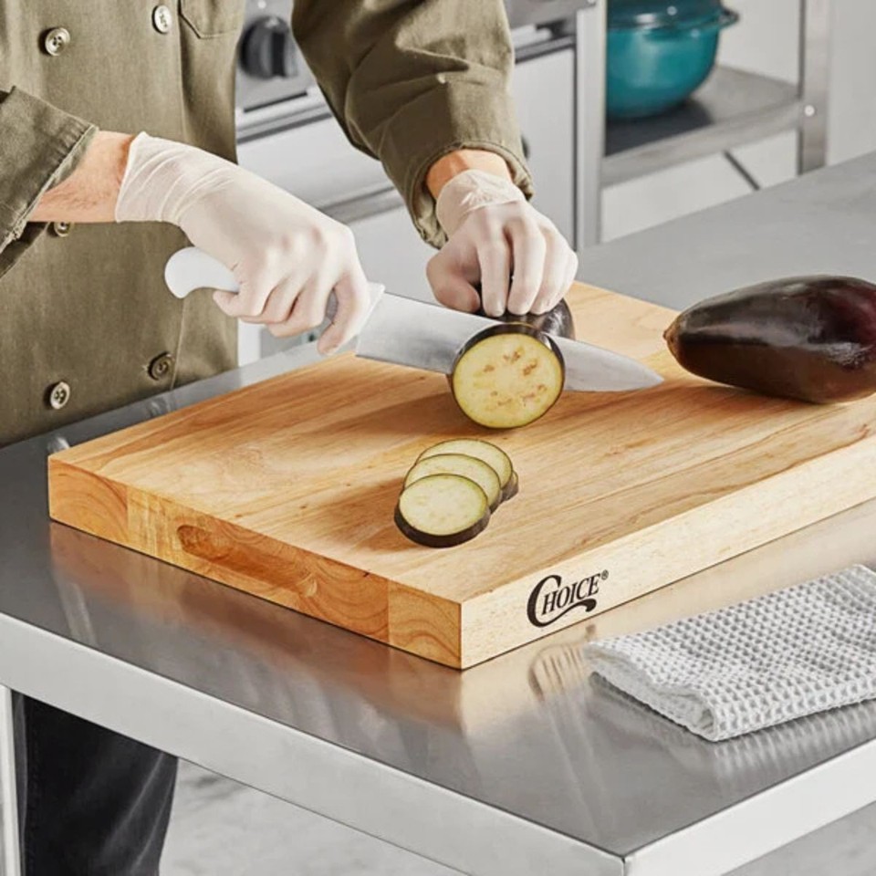 Wood Cutting Board Commercial Restaurant Solid Rigid Butcher Block ...