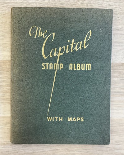 The Capital Stamp Album With Map- Various Pages Various Stamps- Approx ...