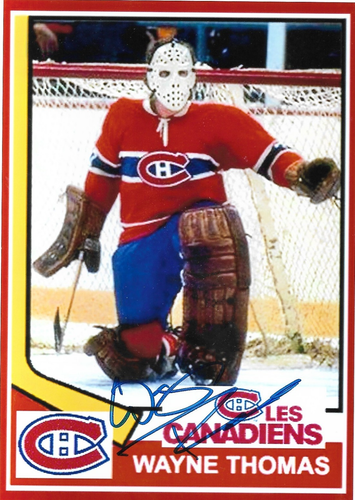 WAYNE THOMAS Authentic Signed Autograph Montreal Canadiens NHL 4X6 ...
