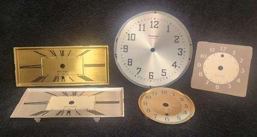 Vtg NOS Clock Faces Lot Seth Thomas Waterbury Mid Century Modern | eBay