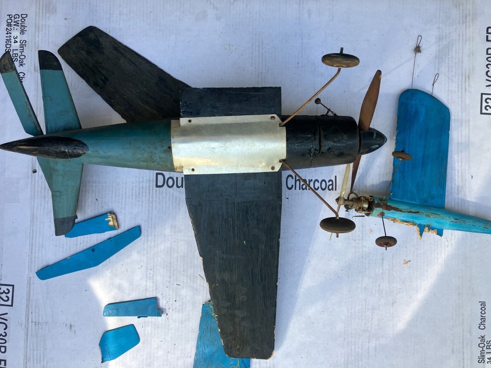 Vintage Control Line Wood Gas Engine Hand-Built Airplane Lot of 2 | eBay