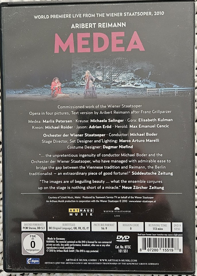 Medea (DVD) 807280155198 | eBay