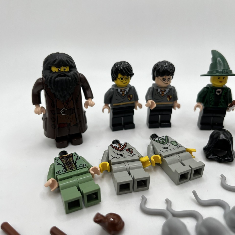 LEGO Harry Potter Minifigure Lot Hagrid Owl 4738 Rats Spiders Brooms ...