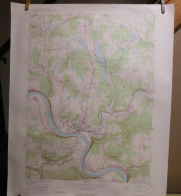 VTG PA TOPOGRAPHIC GEOLOGICAL SURVEY " TUNKHANNOCK " QUADRANGLE MAP | eBay