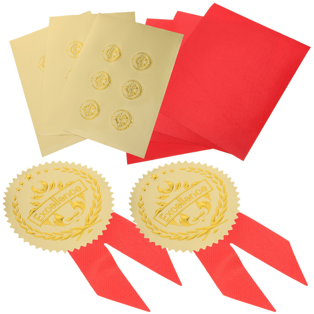 36 Set Graduation Commendation Paper Child Creative Medals Sticker | eBay