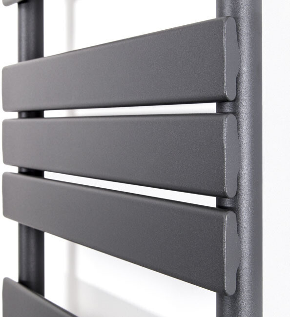 Heated Bathroom Towel Rail Radiator Anthracite White Black Flat Panel ...