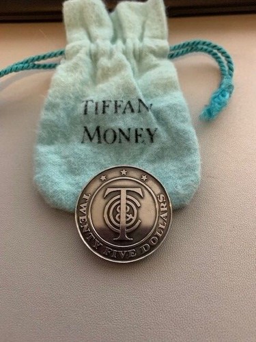Vintage Tiffany & Co. $25 Silver 925 Token Coin Tiffany Money Sterling ...