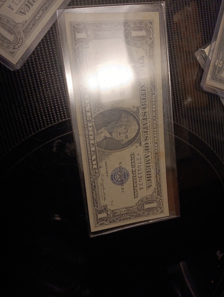 One Rare Blue Note Seal 1957 1 Dollar Bill Blue-seal. **27441943 ...