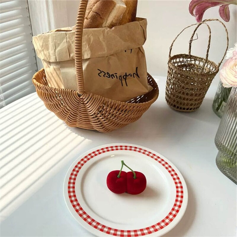 Trendy Jewelry Box Cherry Shaped Accessories Storage Case Stud Earring ...