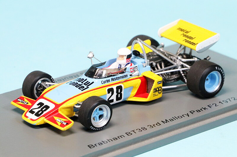 Spark S7435 1/43 BRABHAM BT38 NO.28 3RD MALLORY PARK F2 1972 CARLOS ...