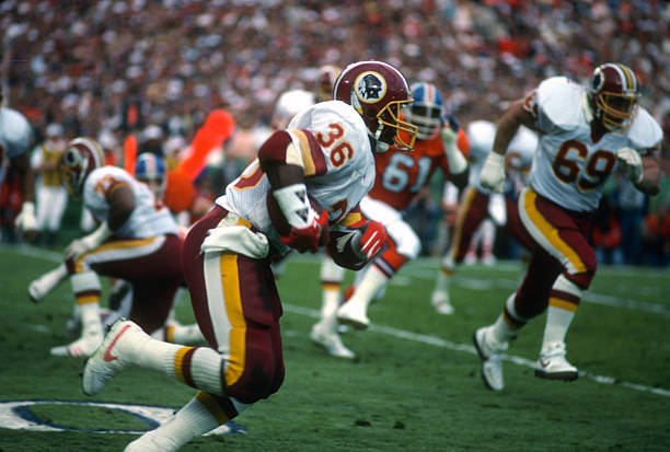Joe Cofer Washington Redskins runs with the ball v Denver Br- Football ...