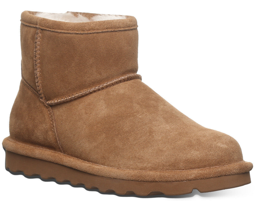 Bearpaw Women's Alyssa Water Repellant 5" Suede Boot Hickory (Select ...