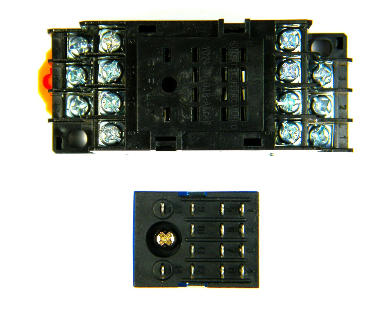 4PDT RELAY (ICE CUBE) 110-120VAC COIL & DIN SOCKET / BASE - GREAT PRICE ...