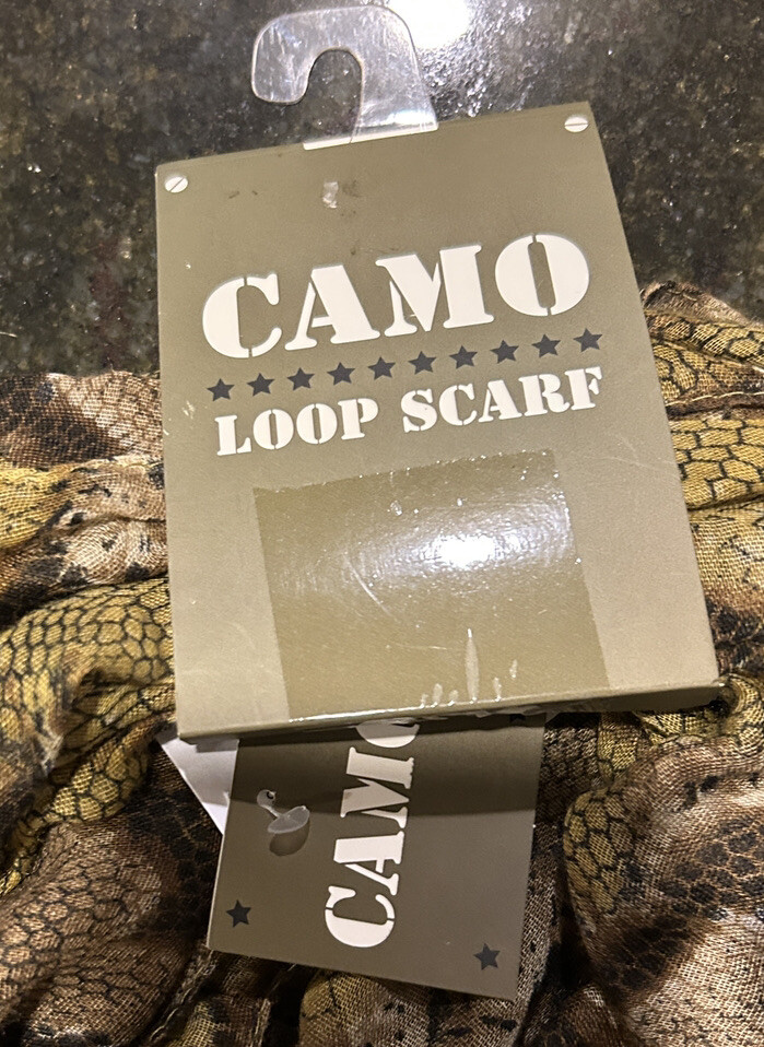 Camouflage Camo Print Hunting Outdoor Circle Loop Infinity Scarf Desert ...
