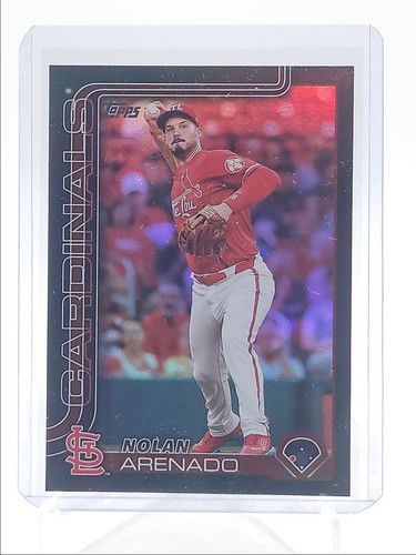 NOLAN ARENADO 2025 TOPPS SERIES ONE BLACK HOLO FOIL /10 Q1940 | eBay