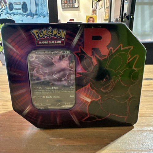 Pokemon TCG Team Rocket Tin (NEW) SEALED Mewtwo | eBay