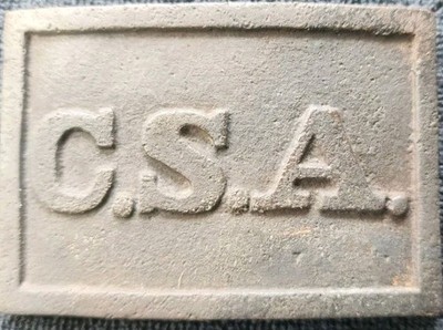 Confederate CSA Square Rectangle Buckle | eBay