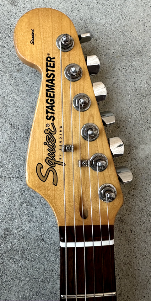 2001 Squier Stagemaster Showmaster Black Metallic HSS Standard Series ...