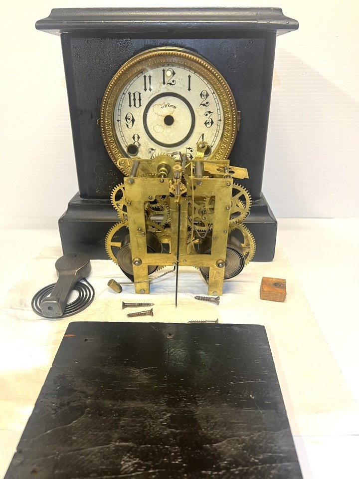 Antique E. N. Welch Mantle Clock W/key | eBay