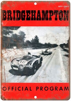 Bridgehampton Automobile Races Program Reproduction Metal Sign A612 | eBay