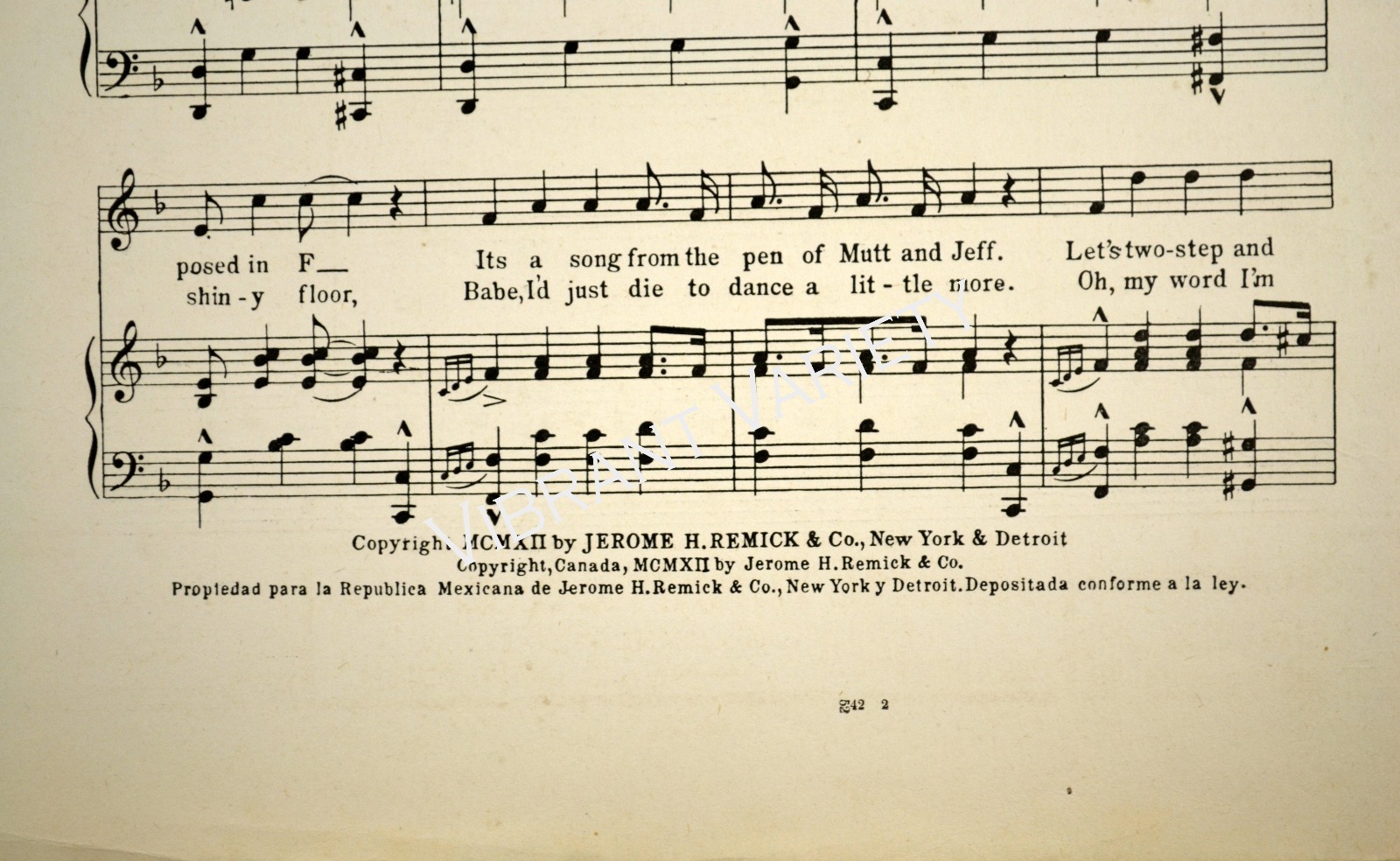 Everybody Two-Step Song Art By Starmer Music By Herzer/Jones 1913 Sheet ...