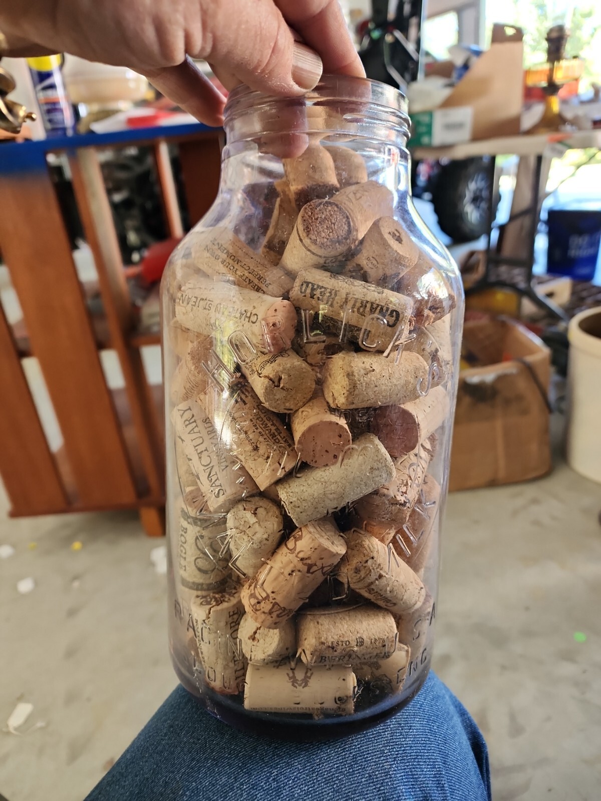 Horlvick M &M gal jar full of Corks - Good For Crafting | eBay