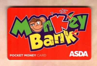 ASDA ( UK ) Monkey Bank, Pocket Money ( 2011 ) Gift Card ( $0 ) | eBay