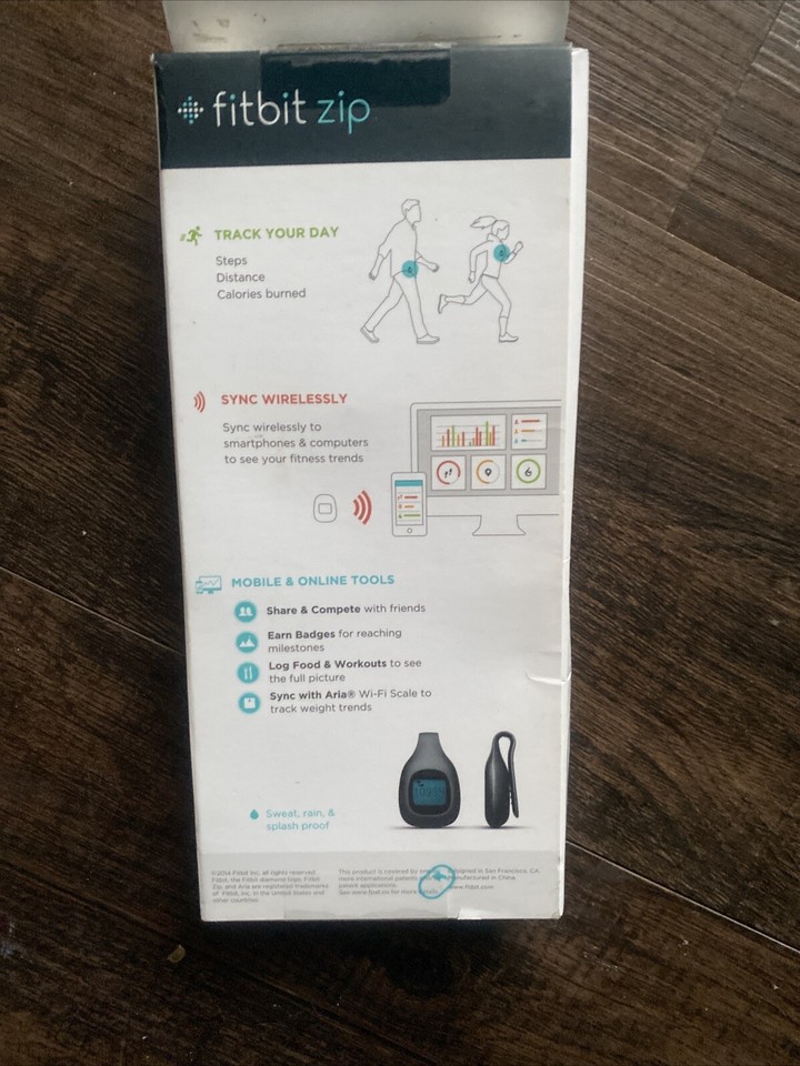 Fitbit Zip Activity Tracker Disply Model Steps Sleep Fitness New Batt ...