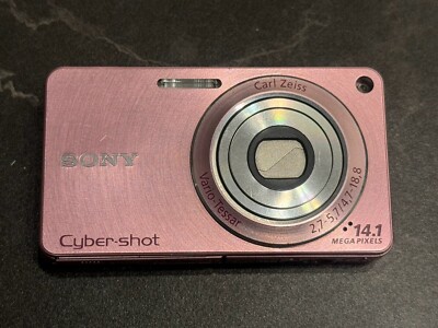 N-Mint Sony Cyber-shot DSC-W350 14.1MP Digital Camera - Pink Japanese ...