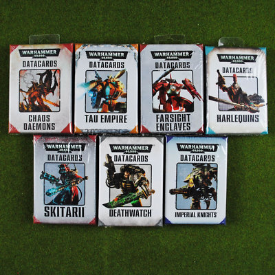 Warhammer 40K 7th Edition Datacards (7 Different Packs!) - OOP GW Games ...