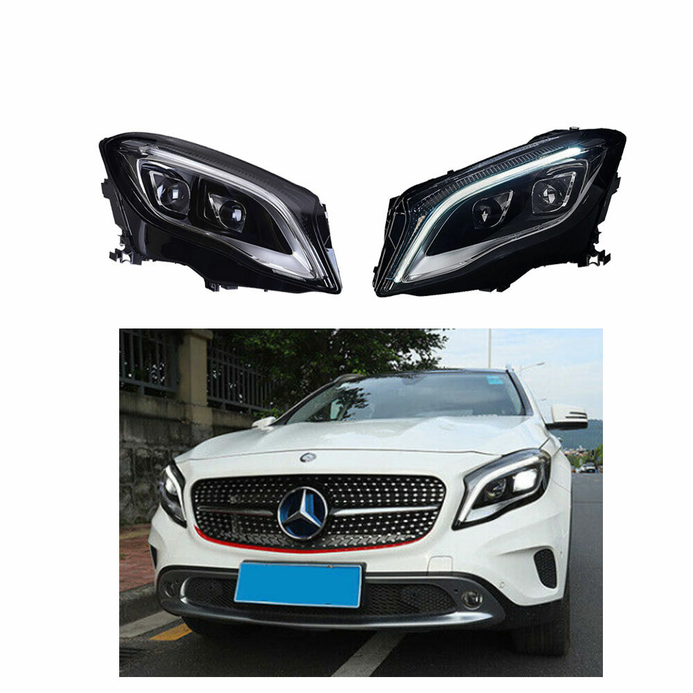 Headlight Assembly For Benz GLA 2015-2019 FULL LED Beam Projector LED ...