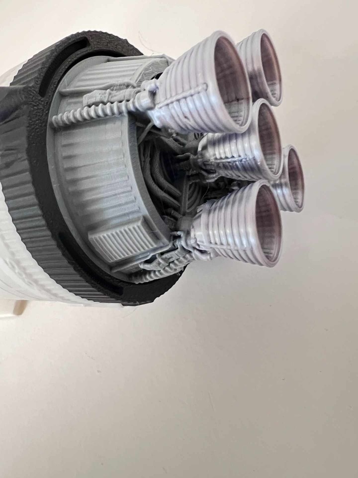 1/144 Scale NASA Saturn V Rocket Model 3D Build Painted | eBay