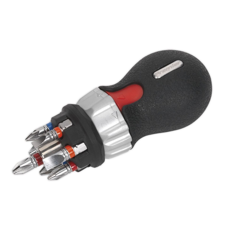 Sealey Fine Tooth Ratchet Screwdriver Set 8pc Stubby Platinum Series ...