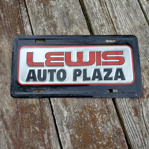 CAR DEALERSHIP LICENSE PLATE: Lewis Auto Plaza (metal) | eBay