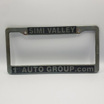Simi Valley 1st Auto Group Silver Dealership License Plate Frame Front ...
