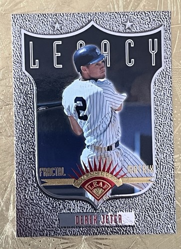 1997 Donruss LEAF #358 FRACTAL MATRIX Derek Jeter New York Yankees N.Y ...